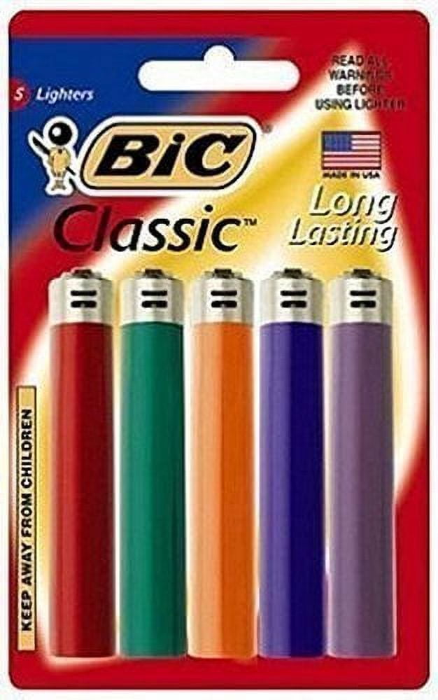 BIC Lighters, Full Size 3.14 Inches, Assorted Colors, Reliable and ...