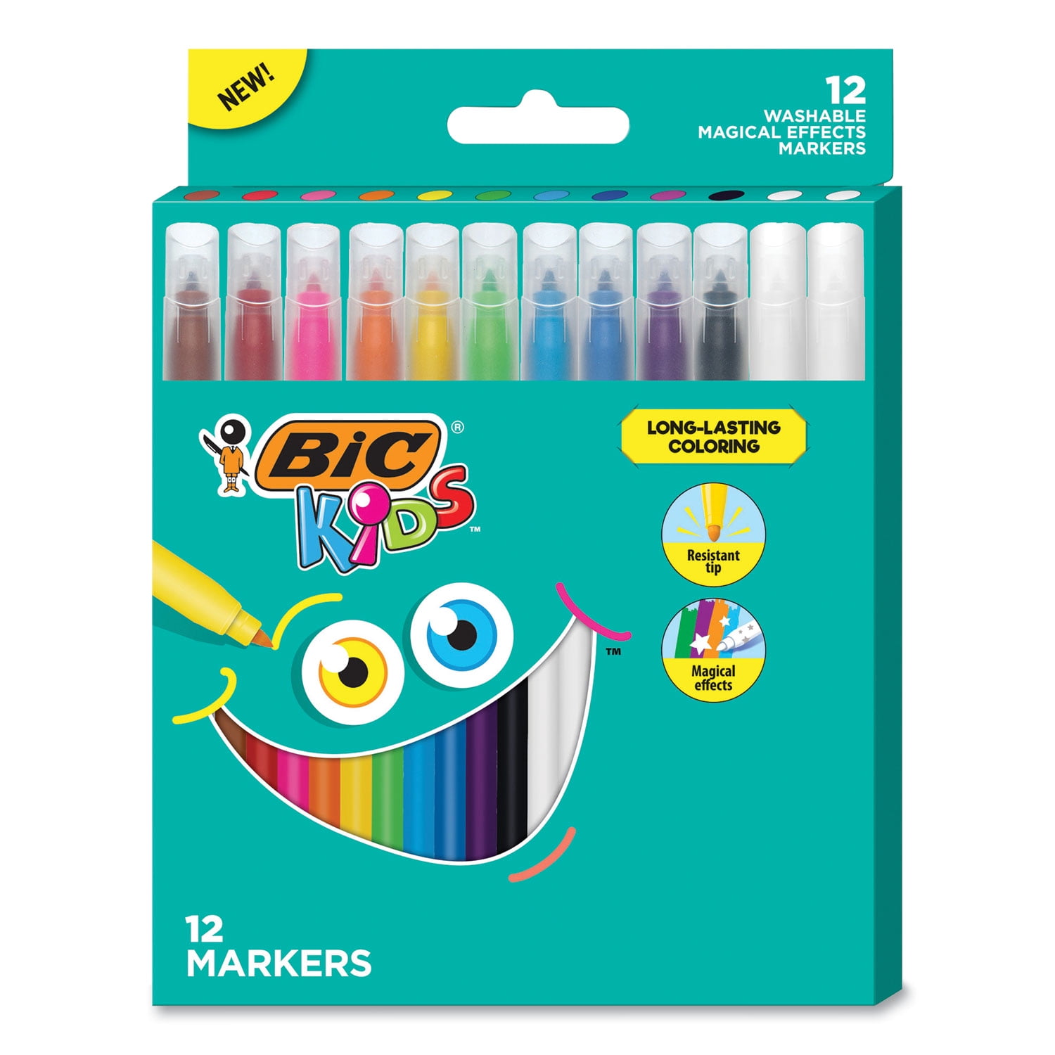 BIC Magic Effects Coloring Markers Multicolor - 12 / Pack - Walmart.com