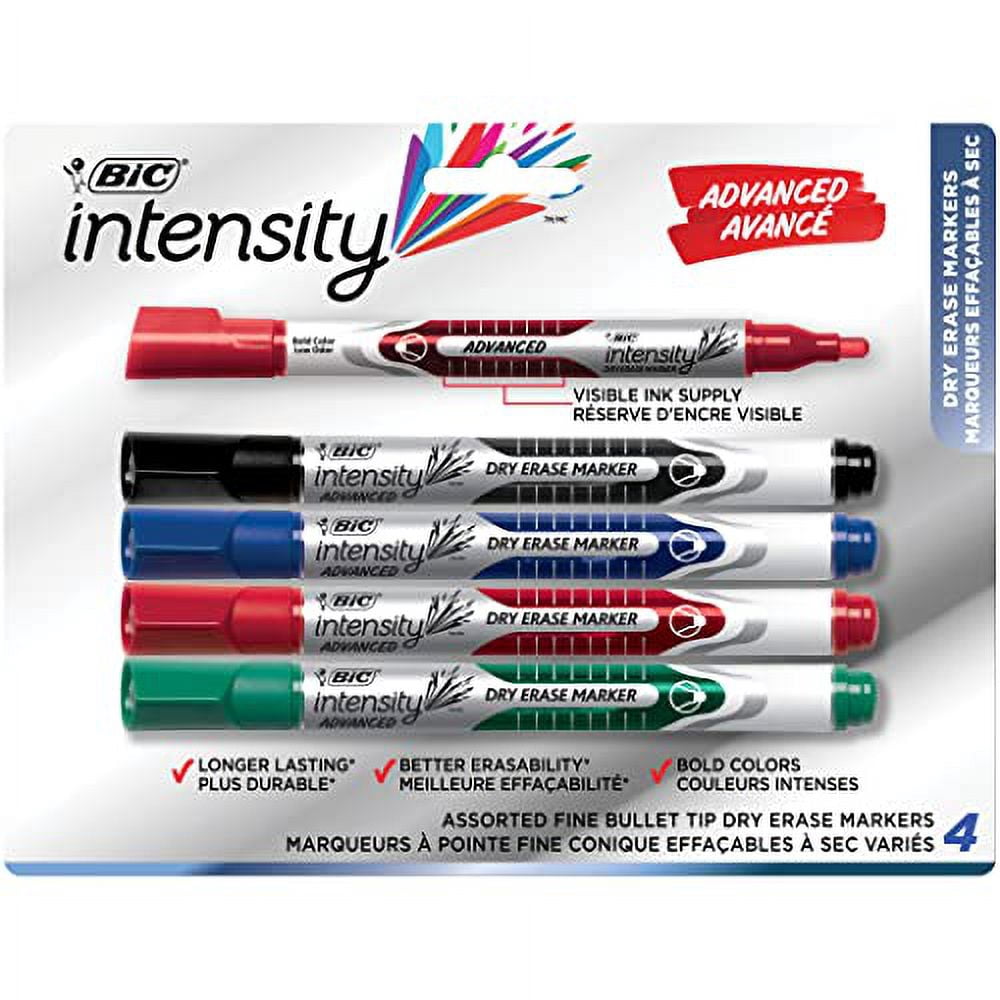 BIC Magic Marker Dry-Erase Markers, Pocket Style, Bullet Point ...
