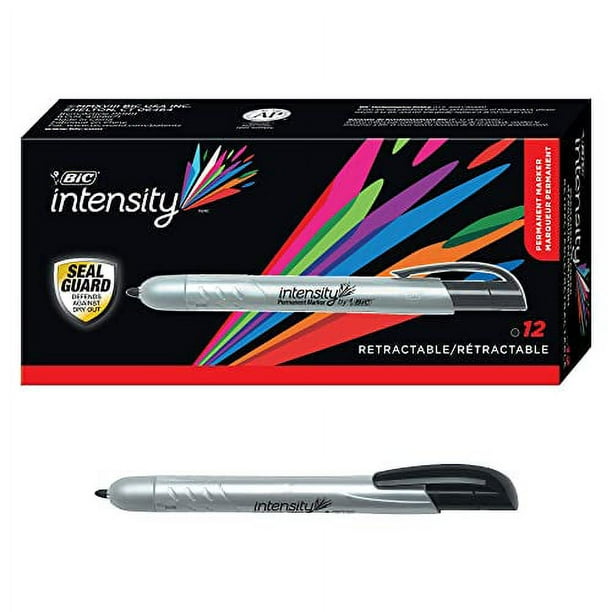 BIC Mark-it Retractable Permanent Markers - Fine Marker Point ...