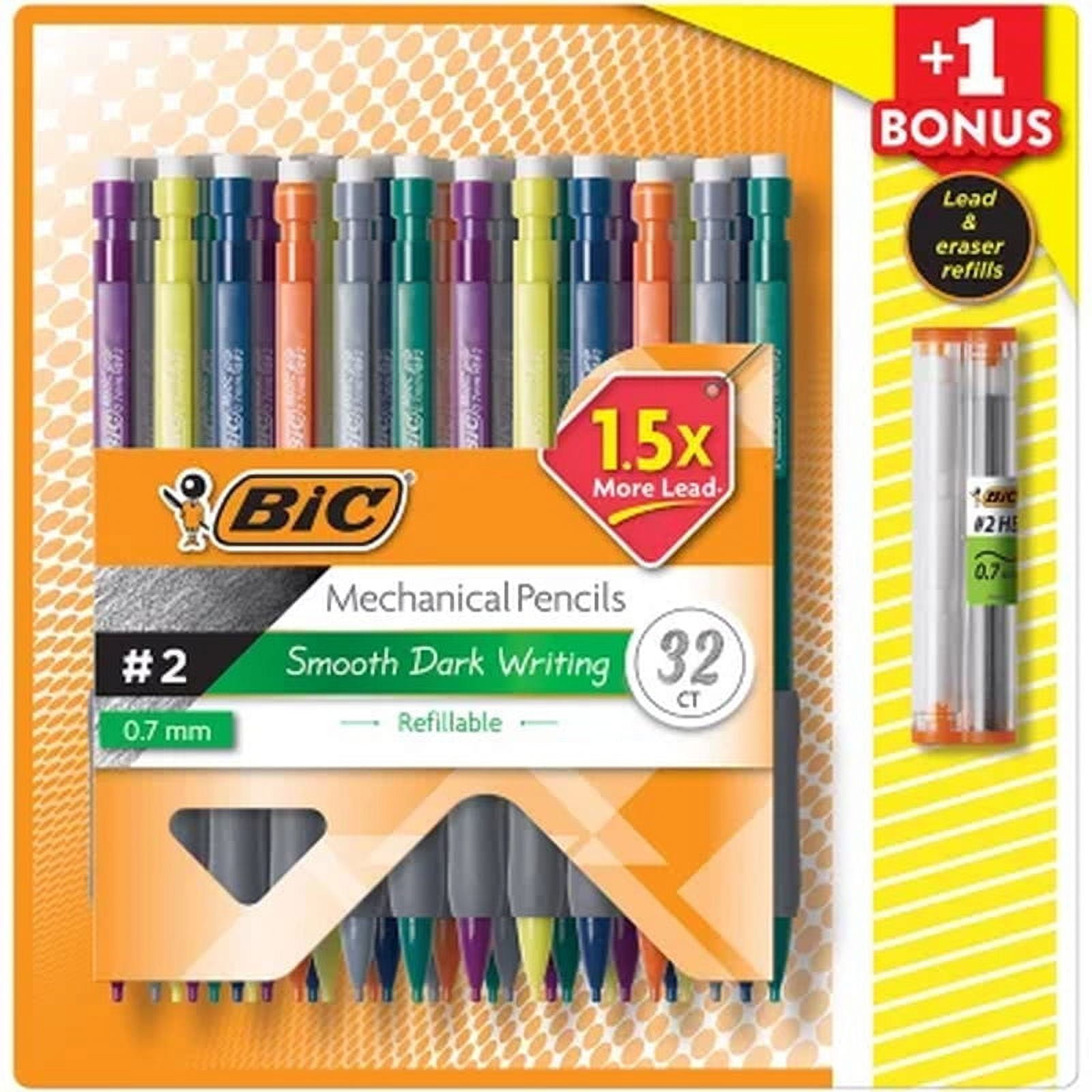 BIC Matic Grip Mechanical Pencil, HB #2, 0.7Mm, 32 Pencils - Walmart.com