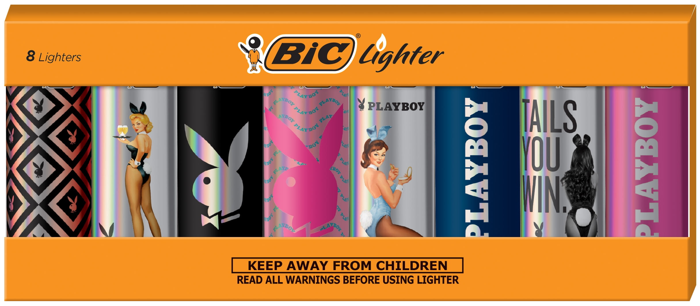 BIC Maxi Pocket Lighter, Special Edition Playboy (Holographic) Collection, Assorted Unique ...