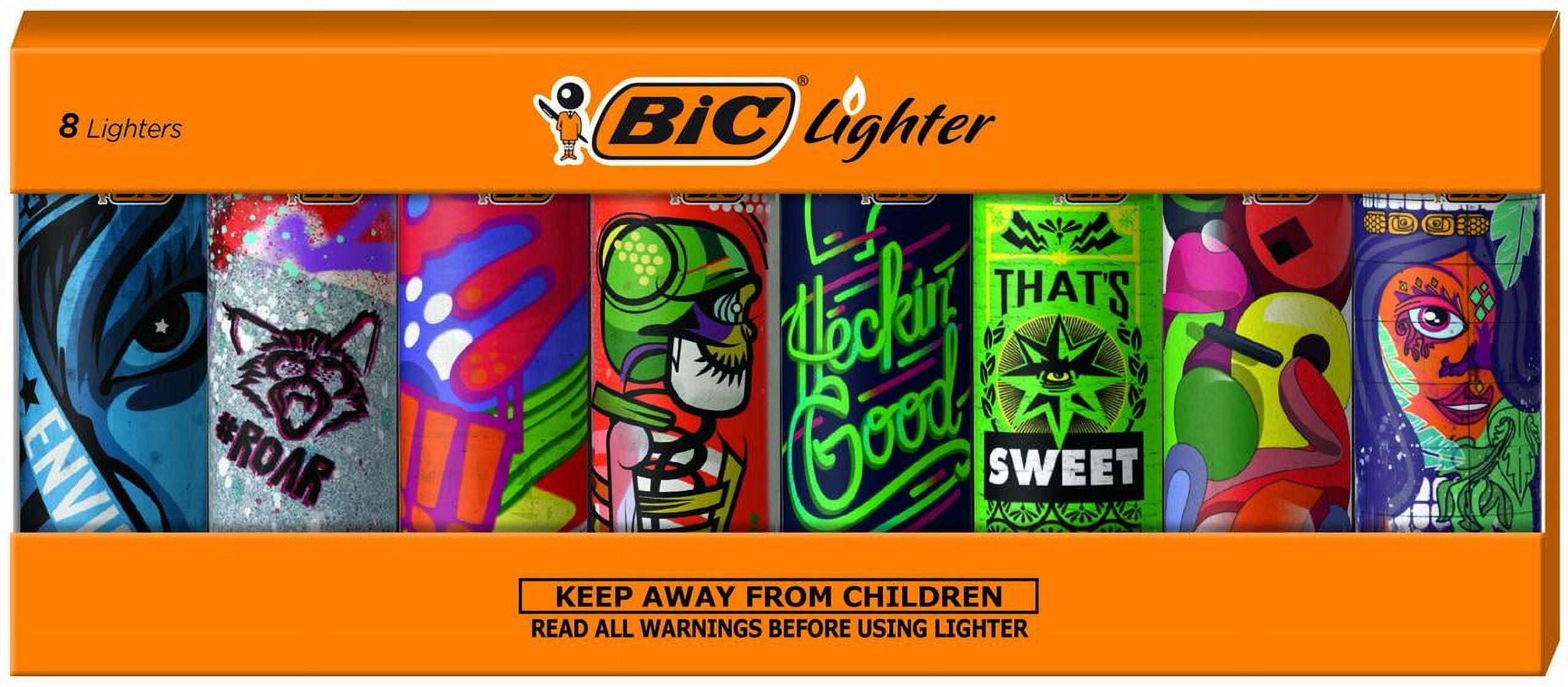 BIC Maxi Pocket Lighter, Special Edition Street Art Collection ...