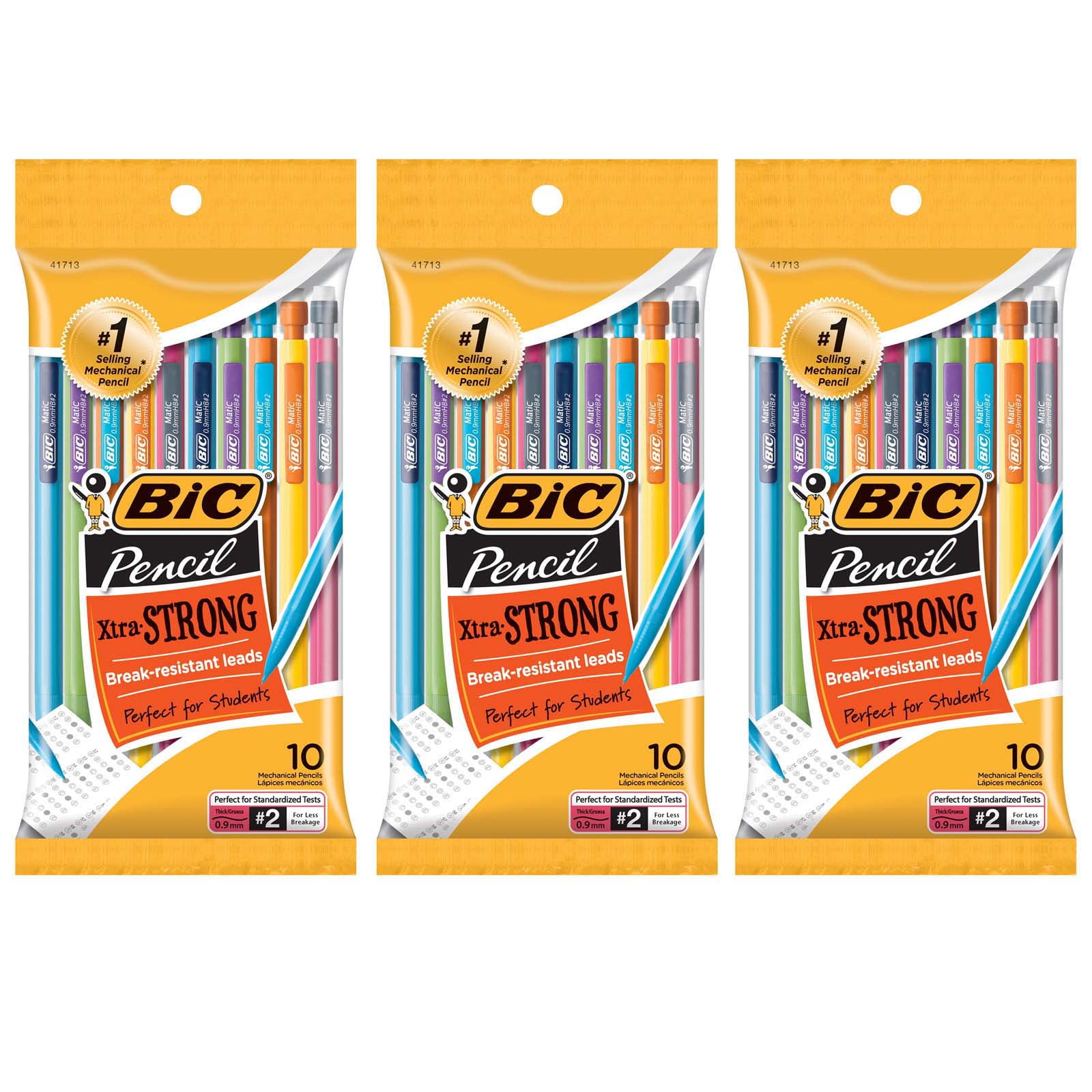 BIC Mechanical Pencils, 0.9mm, 10 Per Pack, 3 Packs - Walmart.com
