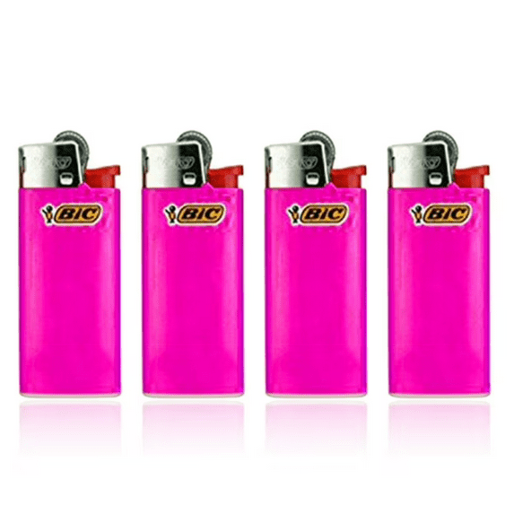 BIC Mini Pocket Lighters, Compact Travel Size, Magenta Pink, 4 Count ...