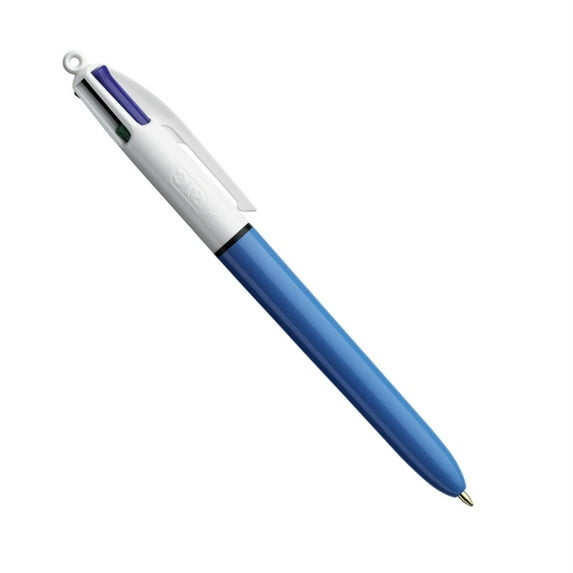 BIC Multi-Function Ballpoint Pen, 1 mm, Black/blue/green/red Ink, Blue ...