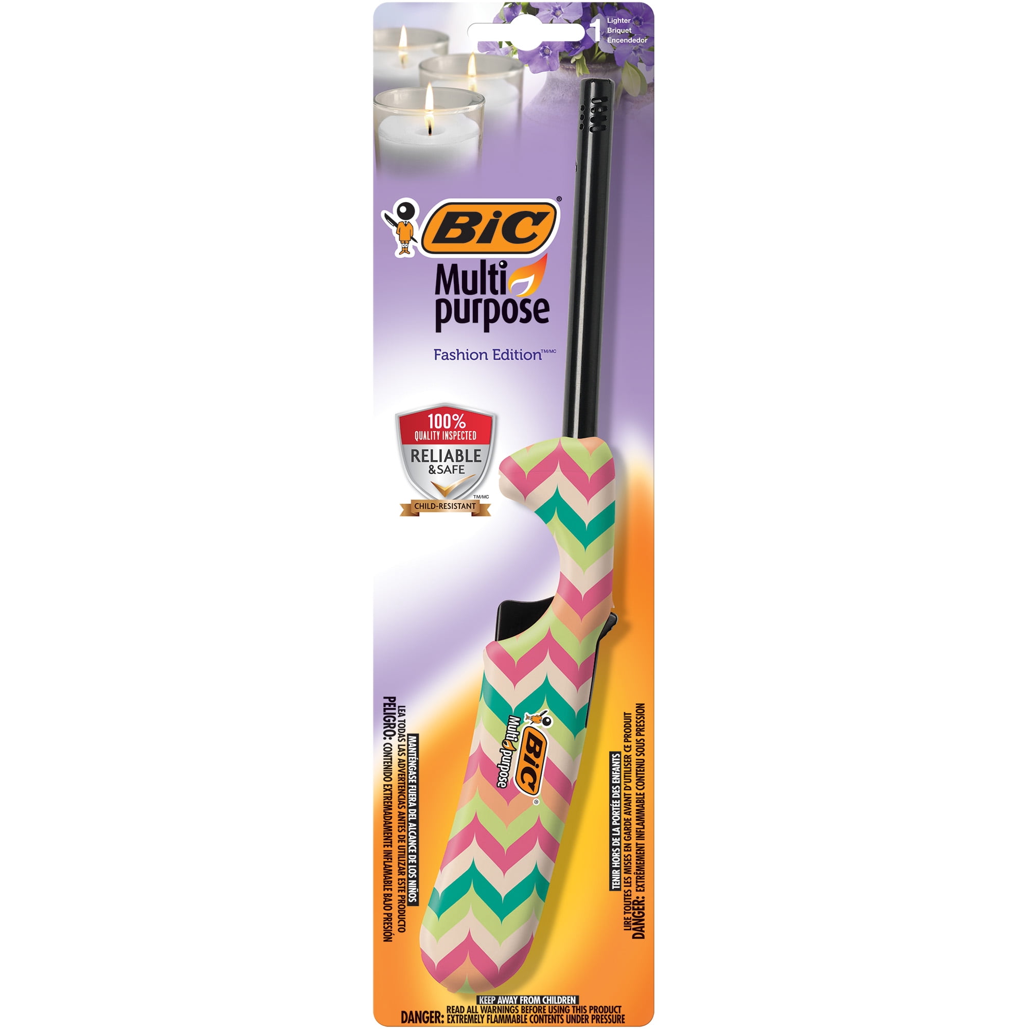 BIC Multi-purpose Classic Edition Lighter, Fashion Series, 1 Count ...