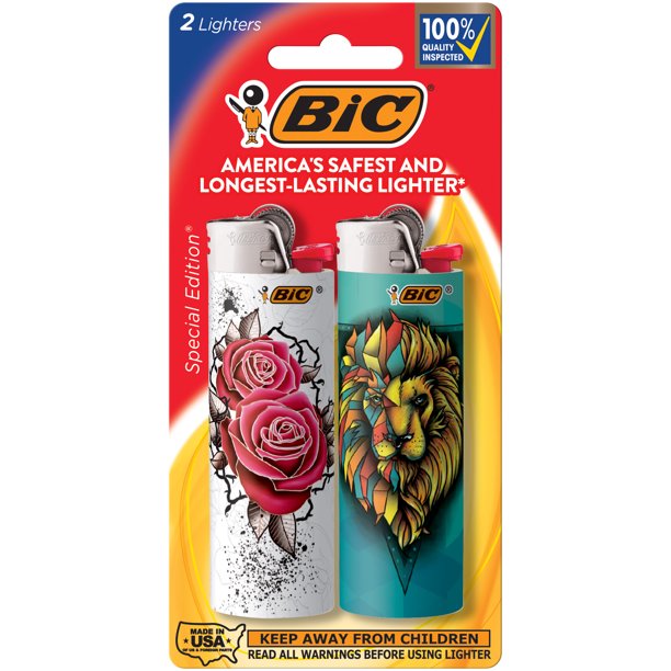 BIC Special Edition Pocket Lighter, Flick My BIC Series -- Pack of 2 ...
