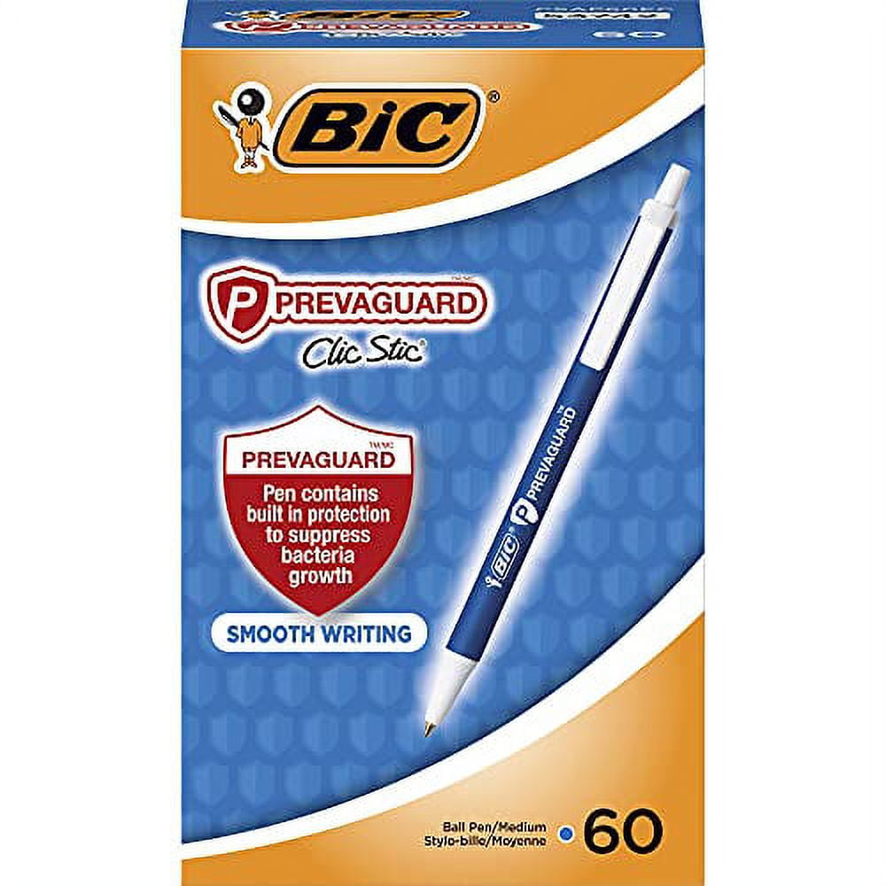 BIC PrevaGuard Clic Stic Ballpoint Pen Contains Built-in Protection On ...
