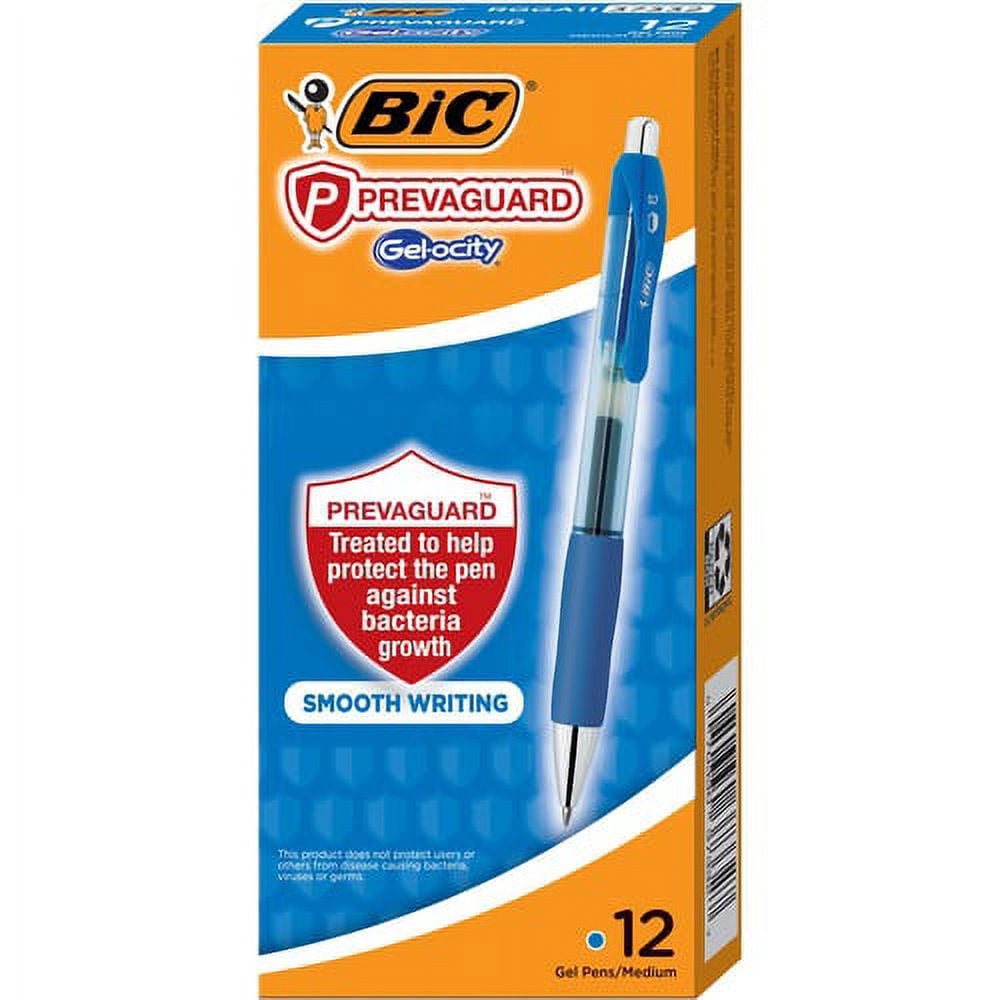 BIC PrevaGuard Gel-ocity Gel Pen - 0.7 mm Pen Point Size - Blue Gel ...