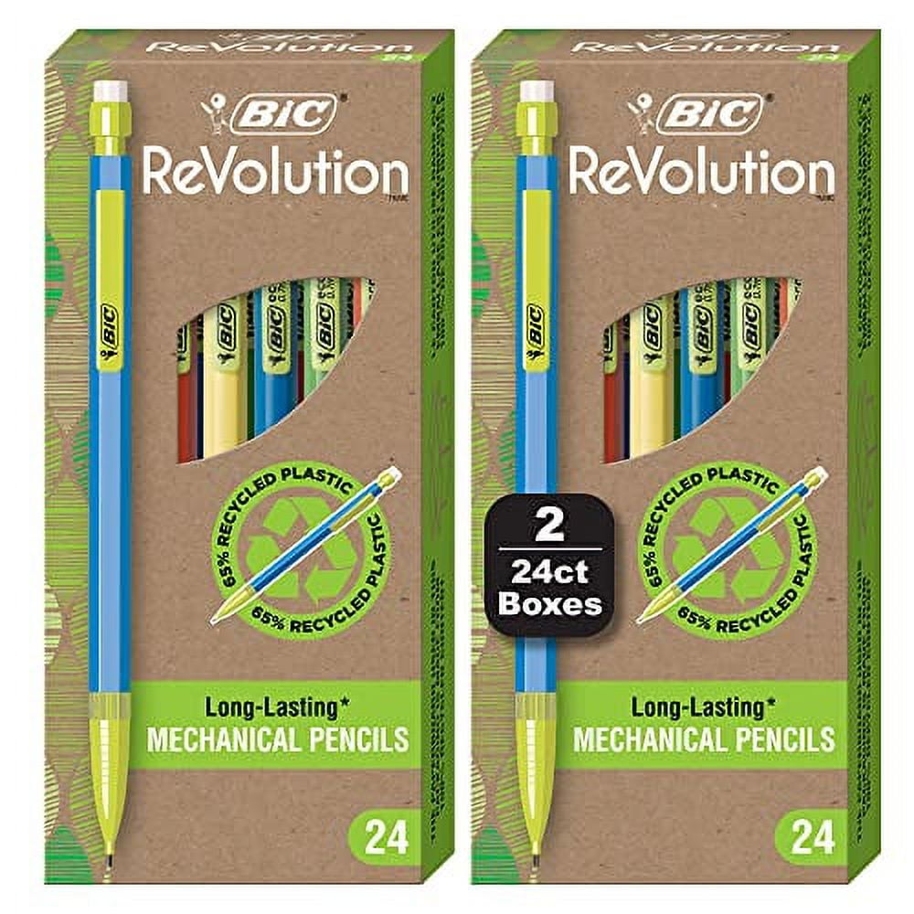BIC ReVolution #2 Mechanical Pencil, 65% Recycled Plastic, Medium Point ...