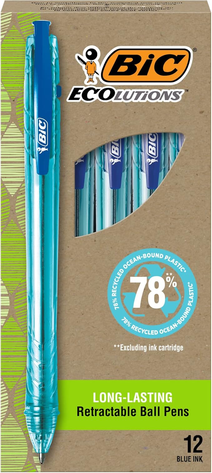BIC ReVolution Ocean Retractable Ballpoint Pen - Walmart.com
