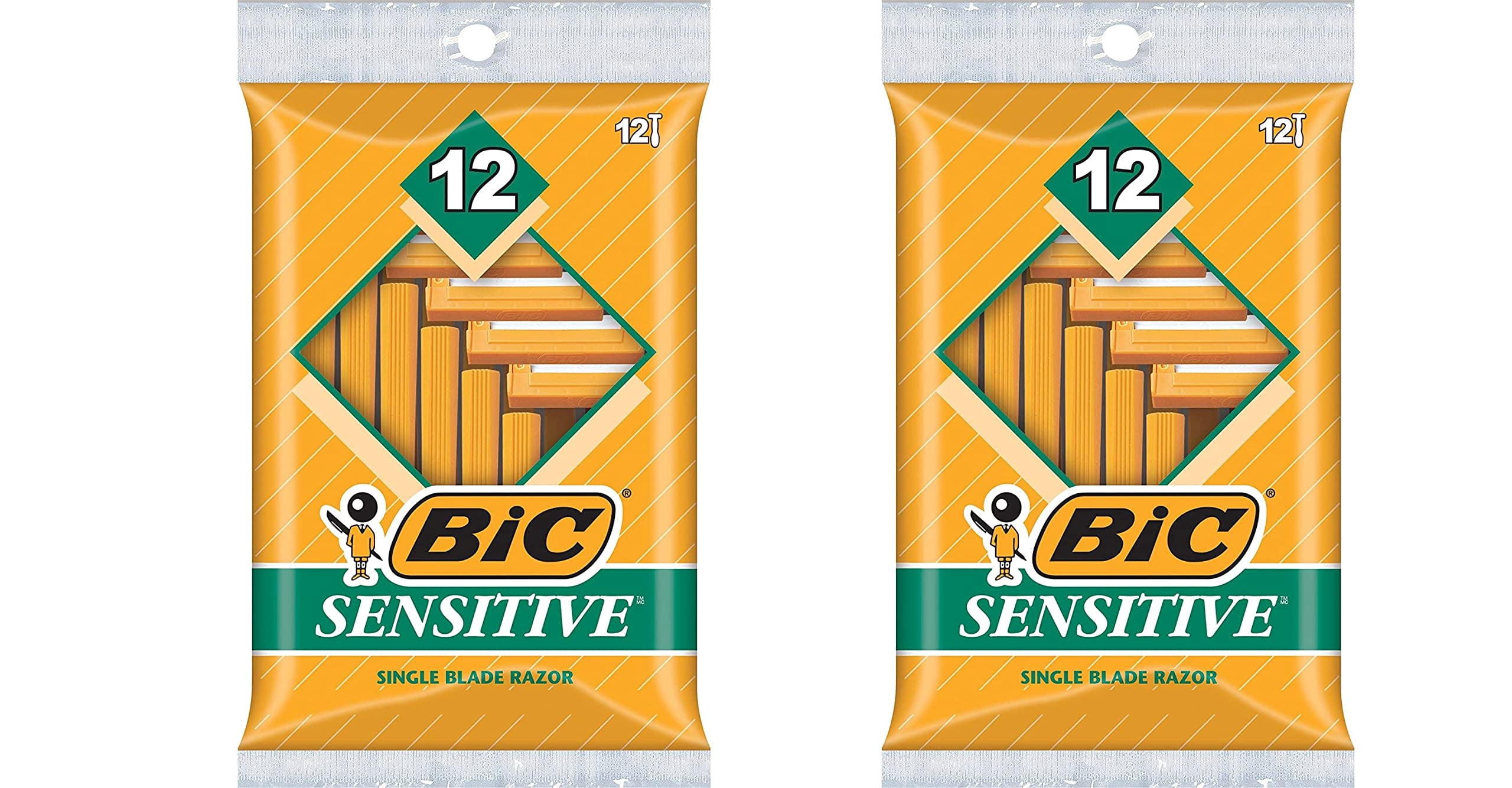 BIC Sensitive Single Blade Razor, Throwaway Shaver (24 Count) - Walmart.com