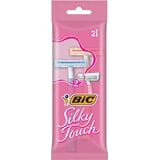 BIC Silky Touch Women’s Disposable Razors, 2 Blade Razors, 2 Pack ...