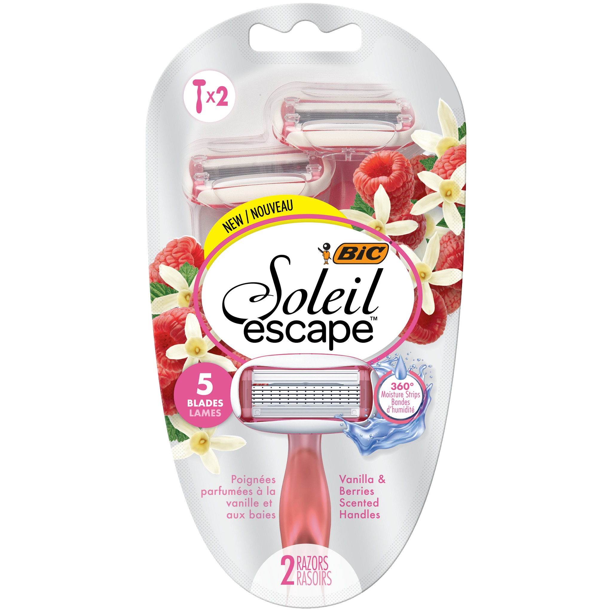 BIC Soleil Sensitive Advanced Women's 5 Blade Razor, 8 Count - Gift Set ...
