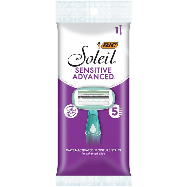 BIC Soleil Sensitive Advanced Women's 5-Blade Disposable Razor ...