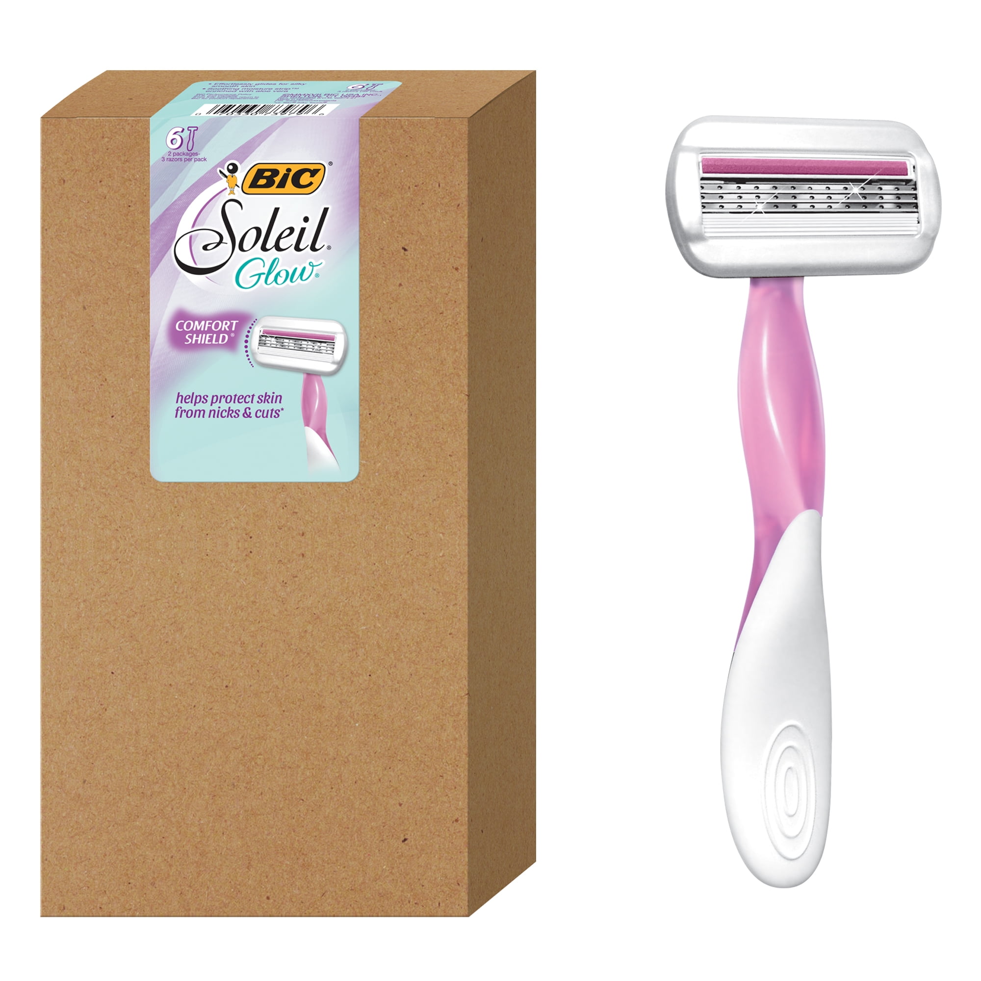 BIC Soleil Sensitive Women's Disposable Razor, Triple Blade, 6 Count ...