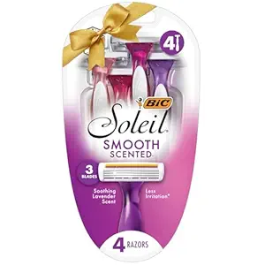 BIC Soleil Smooth Scented Women's Disposable Razors with 3 Blades ...