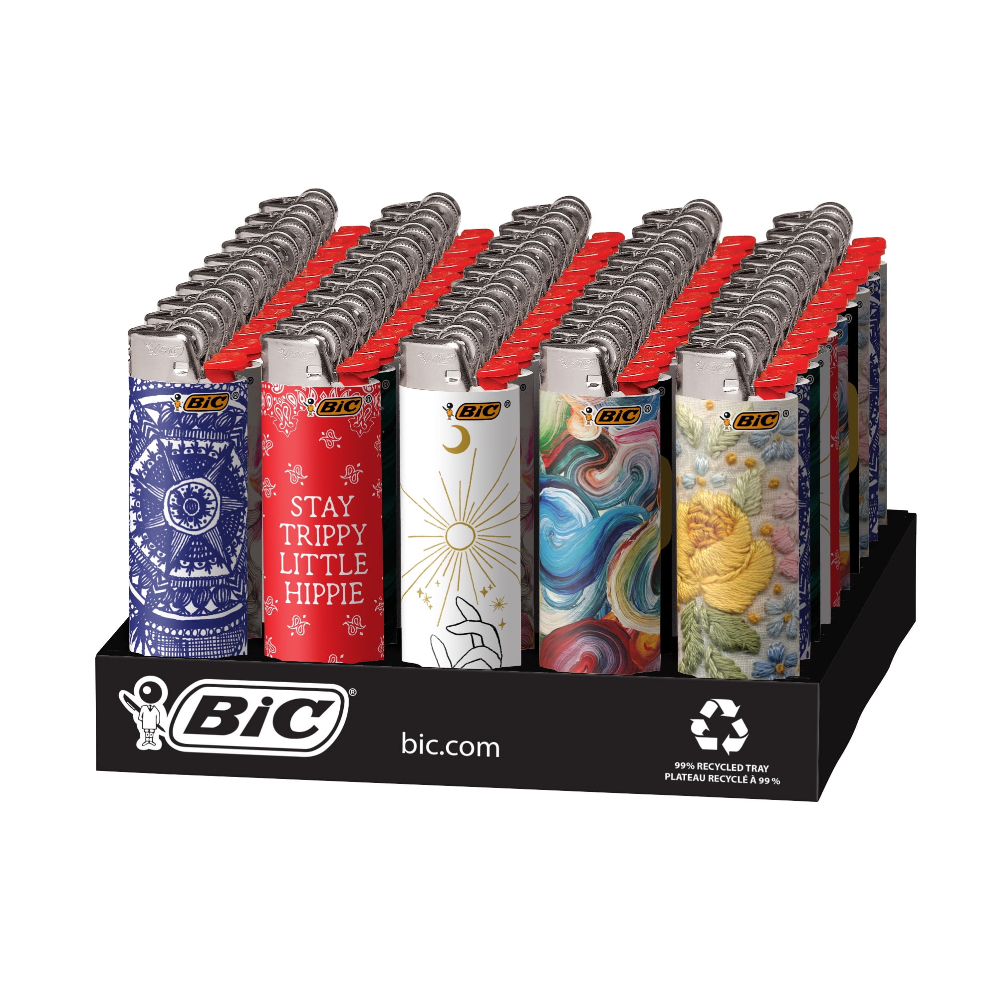 BIC Special Edition Bohemian Series Full Size Pocket Lighters, Value ...