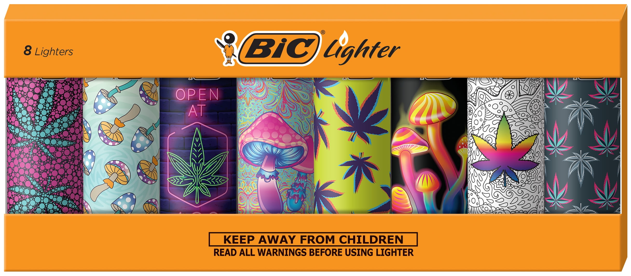 BIC Special Edition Counterculture Series Lighters, 8-Count - Walmart.com