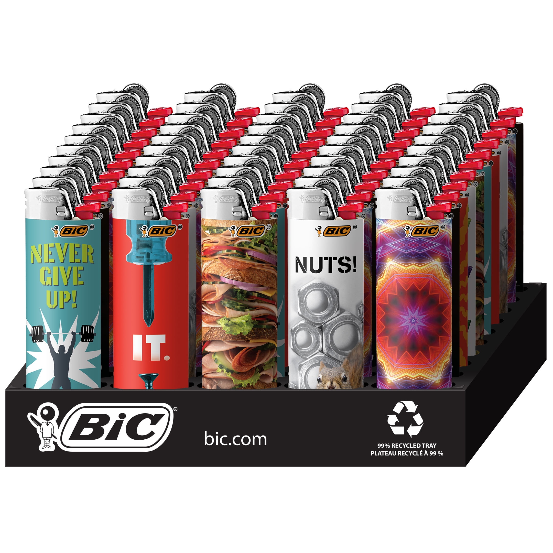 BIC Special Edition Favorites Series Pocket Lighters, 50-Count Tray of ...