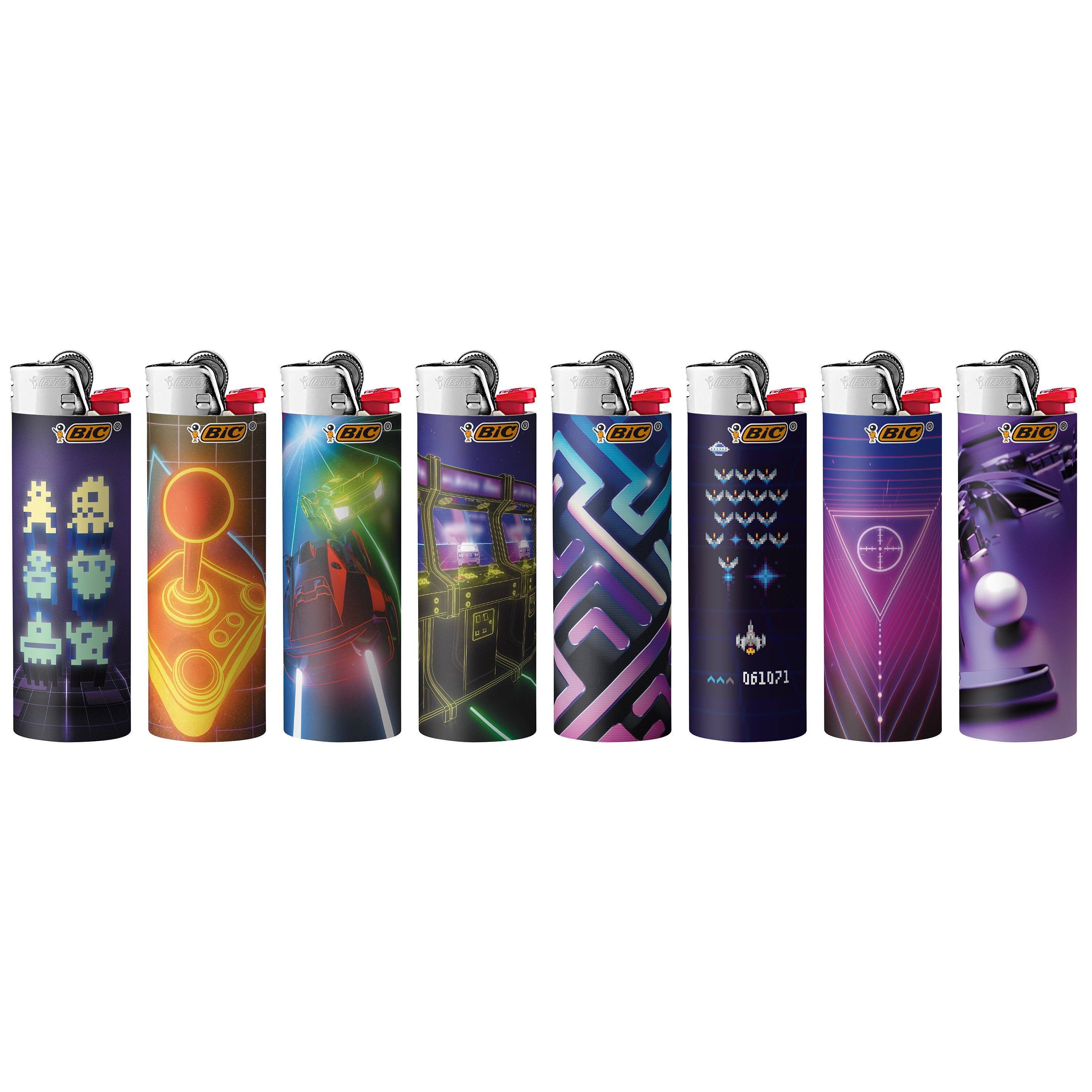 BIC Special Edition Gaming Series Maxi Pocket Lighters, Set of 8 ...