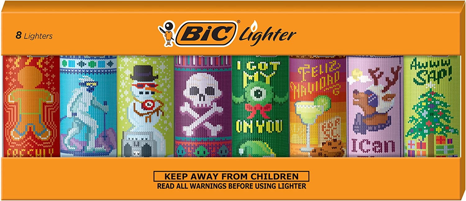 BIC Special Edition Holiday Series Lighters, 8 Pack - Walmart.com