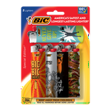 BIC Maxi Special Edition Favorites Pocket Lighters, Pack of 5, Designs ...