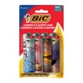 BIC Maxi Pocket Lighters, Unique Lighters in Assorted Designs, 4 Count ...