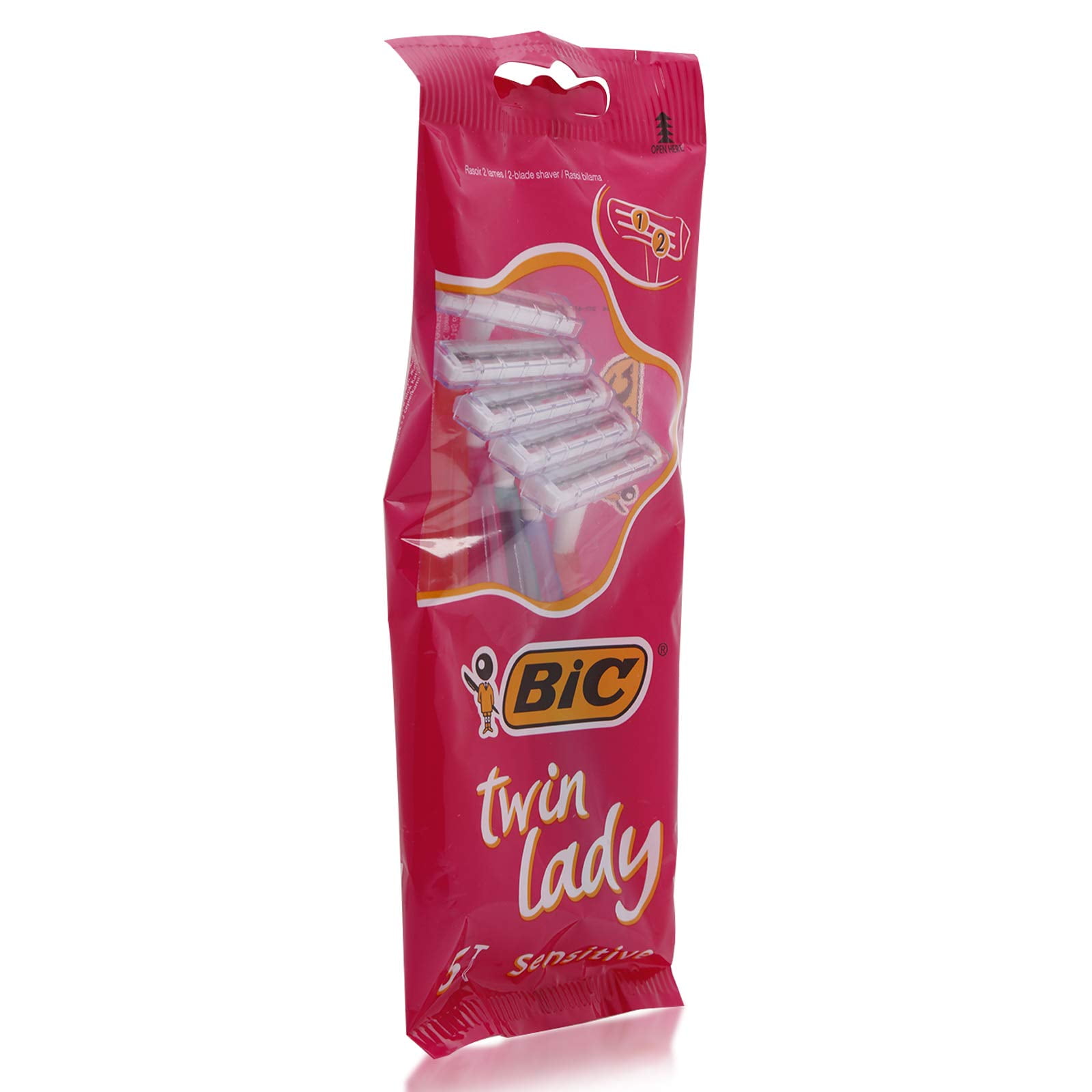 BIC Twin Lady, Pack 5, Twin Blade Razor - Walmart.com