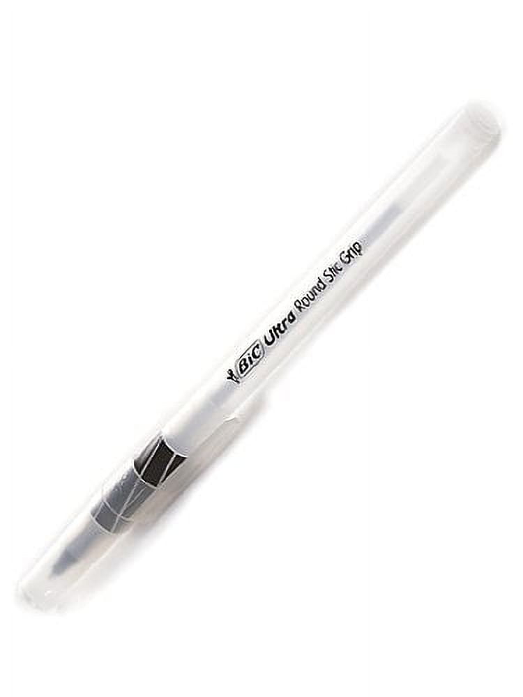 BIC Ultra Round Stic Grip Pens, Ball point, 1.2 mm, Black Ink, 72 Count ...