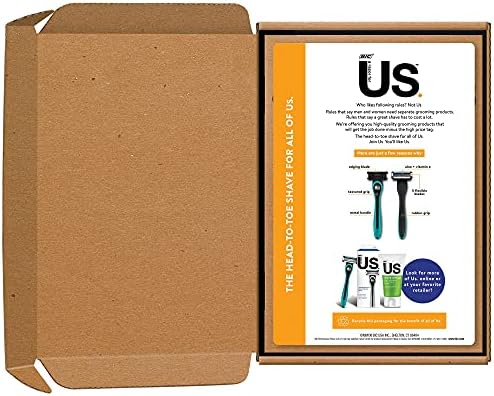 BIC Us 5-Blade Unisex Razor Starter Kit for Men and Women, 1 Handle & 8 ...