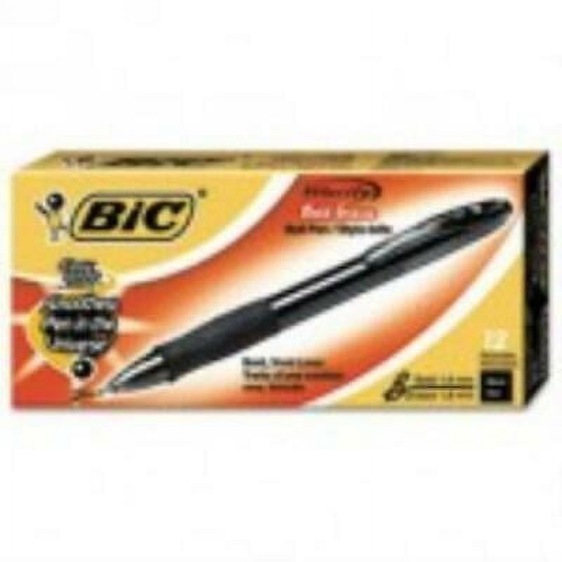 BIC Velocity Retractable Ballpoint Pen, Bold Black Ink, 1.6mm, Comfort ...