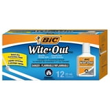 BIC Wite-Out Brand Extra Coverage Correction Fluid, 20 ml, White, 12 ...