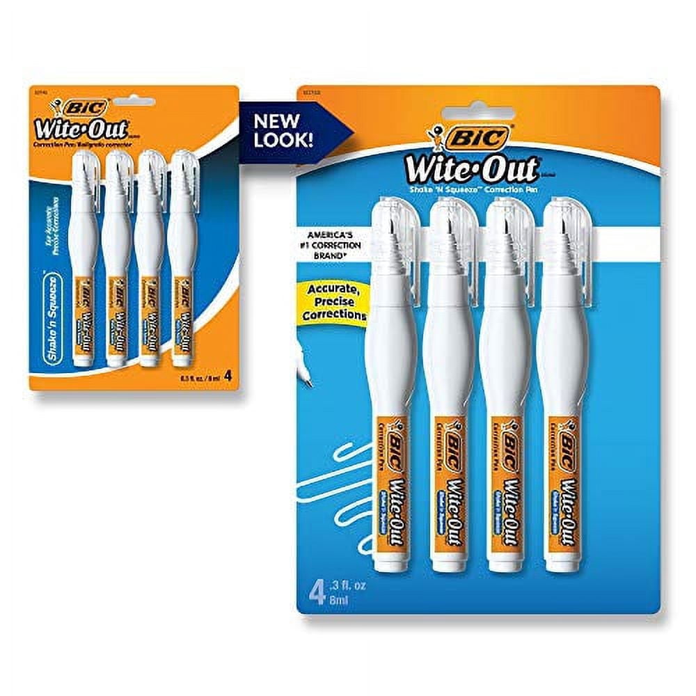 BIC Wite-Out Brand Shake .. 'n Squeeze Correction Pen, .. Needle Point ...