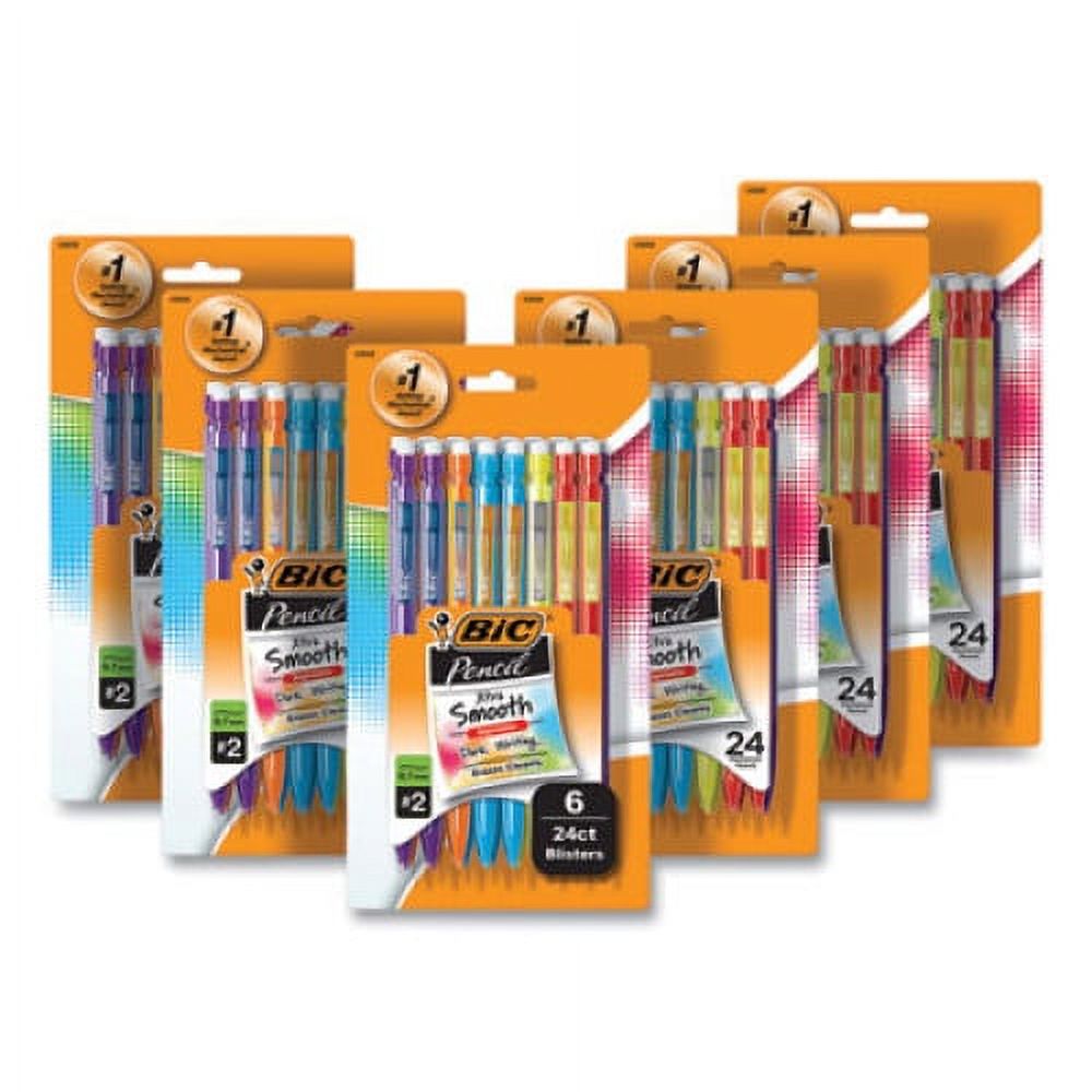 BIC Xtra-Smooth Bright Edition Mechanical Pencils, 0.7 mm, HB , Black ...
