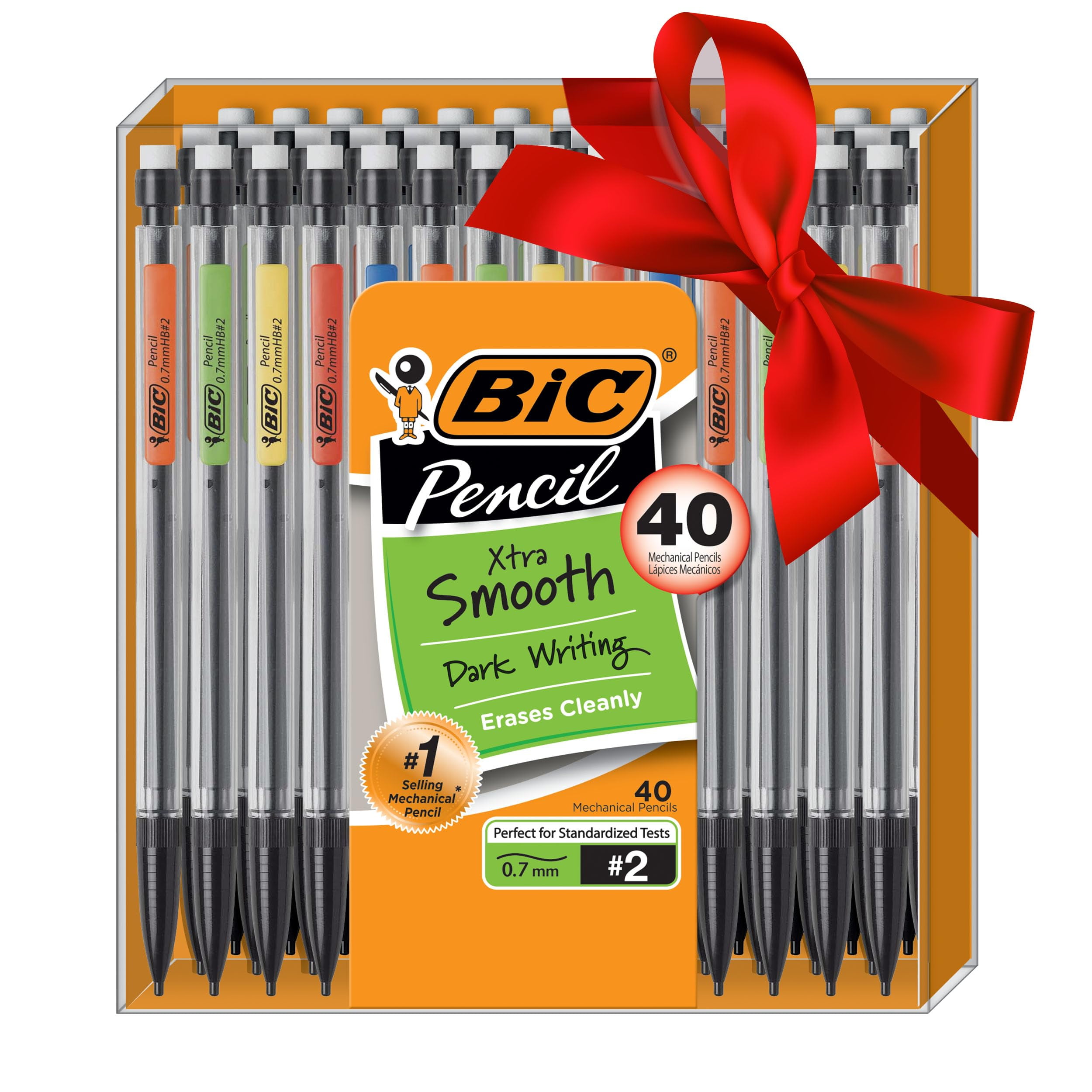 Bic Xtra Smooth Mechanical Pencil, HB (#2), Black Lead, 40/Pack ...
