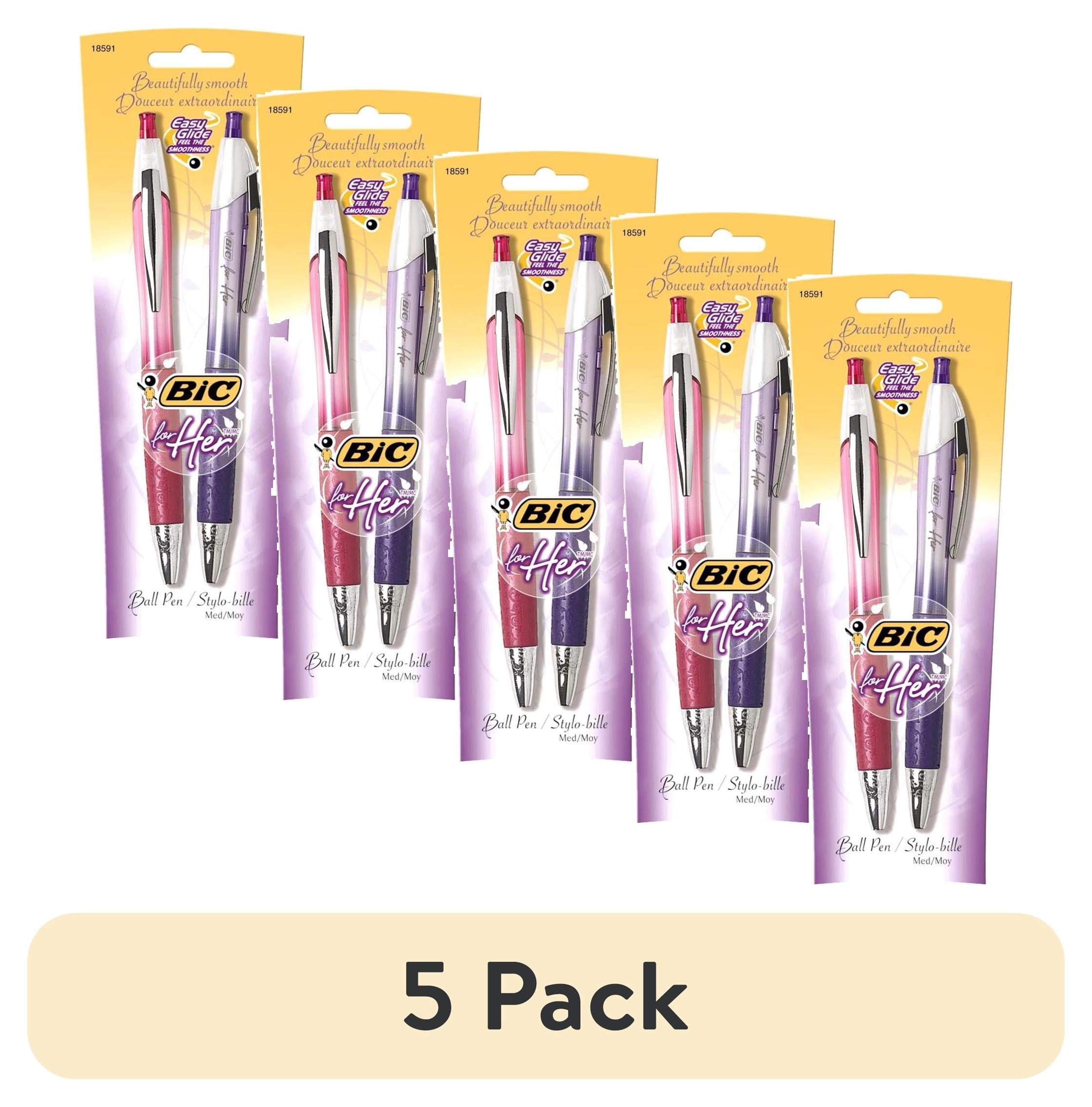 (5 pack) For Her Design Retractable Ball Pens - Walmart.com