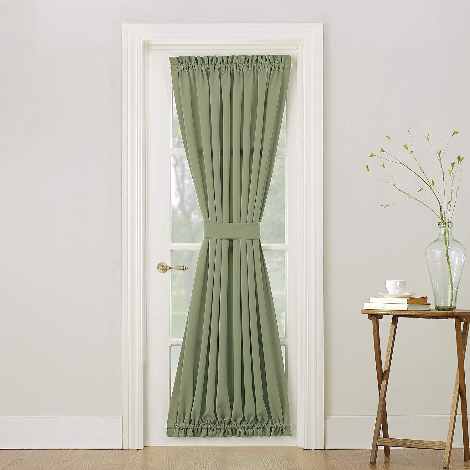 BICIDO-Barrow Energy Efficient Rod Pocket Door Curtain Panel, 54" x 72 ...