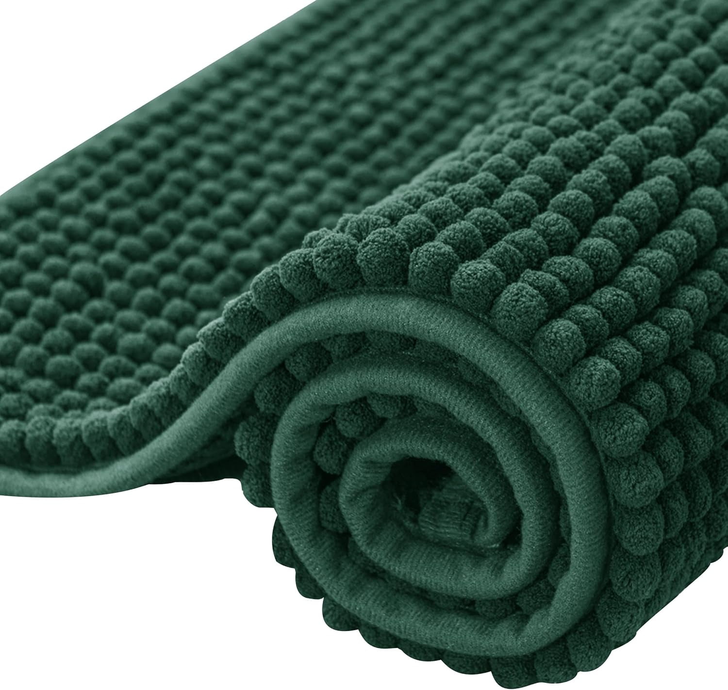 BICIDO-Bathroom Rugs Runner Chenille Long Bath Rug, Soft Short Plush ...