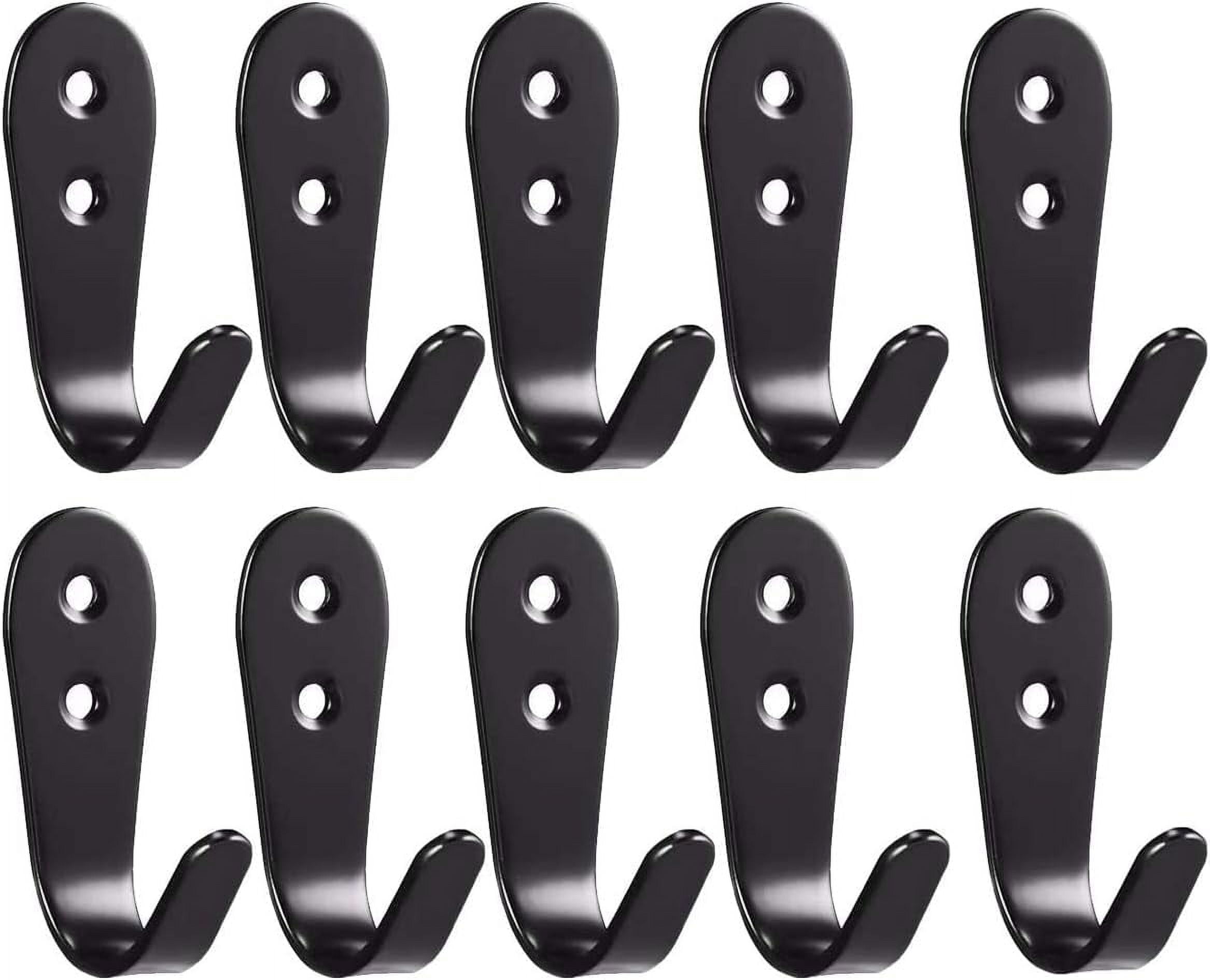 BICIDO-Black Coat Hooks for Wall, Heavy Duty Hooks for Hanging Coats No ...