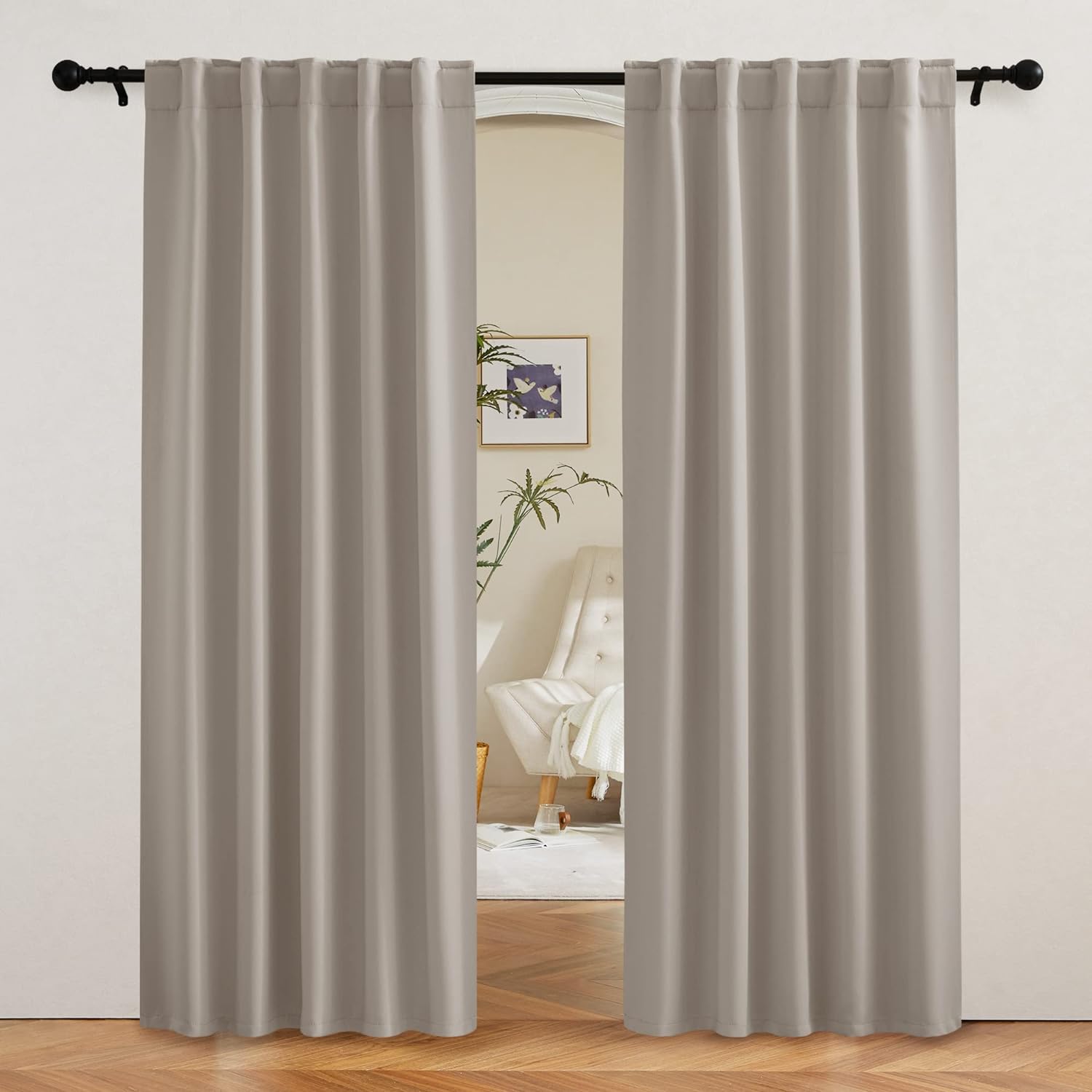 BICIDO-Blackout Curtains 80 inches Long Thermal Insulating Large Window ...