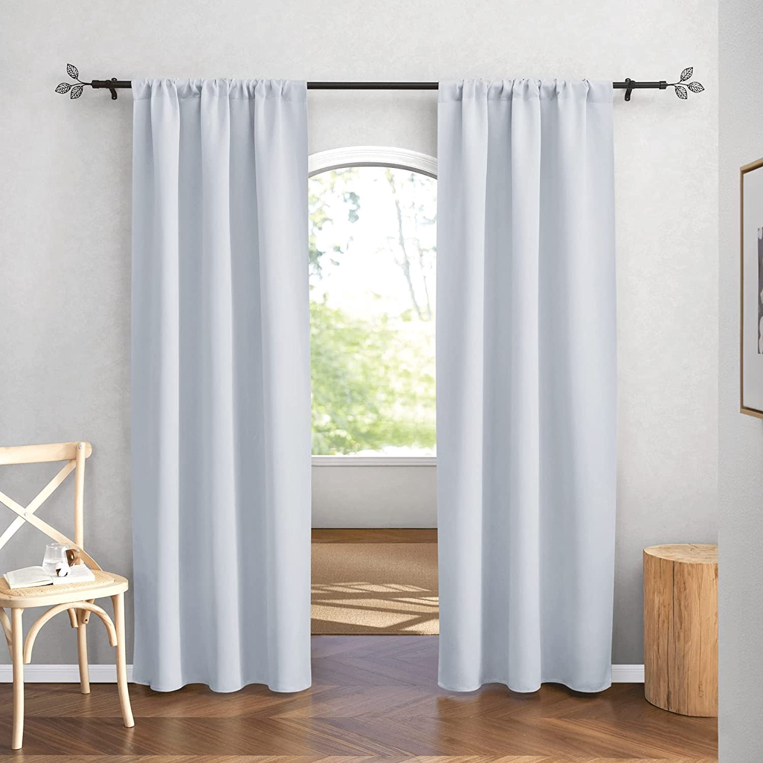 BICIDO-Blackout Curtains 84 inches Long 2 Panels Set for Living Room ...