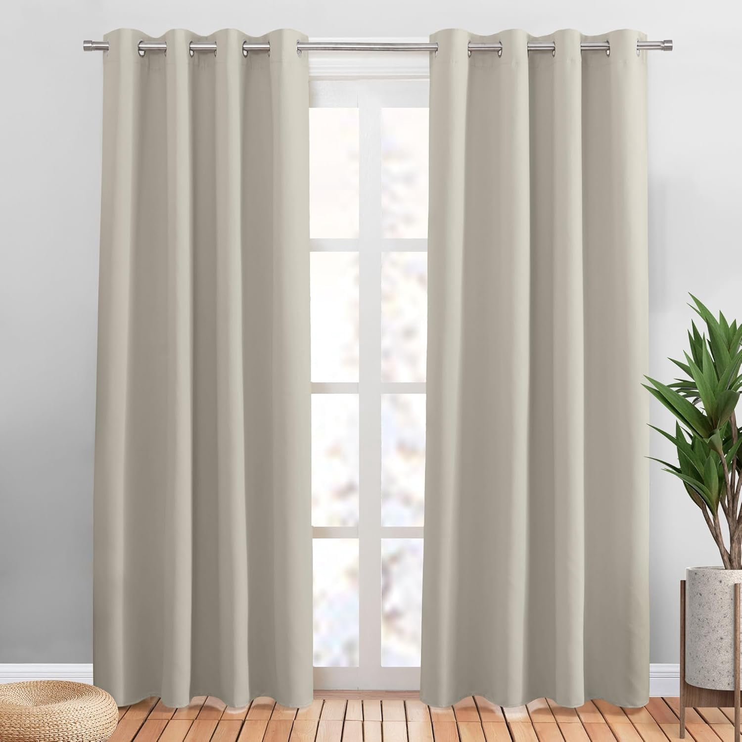BICIDO-Blackout Curtains for Bedroom Thermal Insulated 2 Panels ...