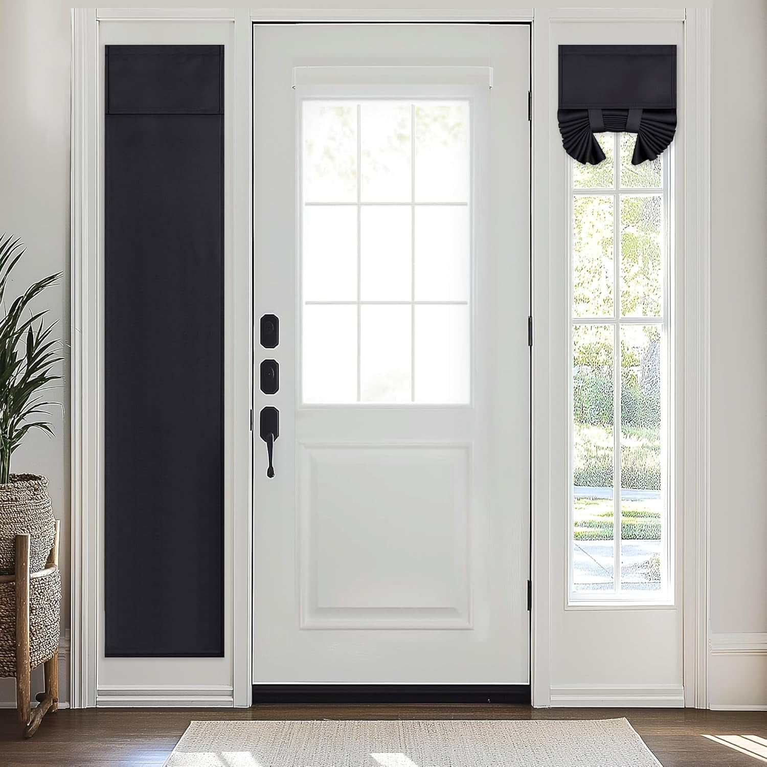 BICIDO-Blackout Door Curtains, Thermal Insulated Block Light Tricia ...