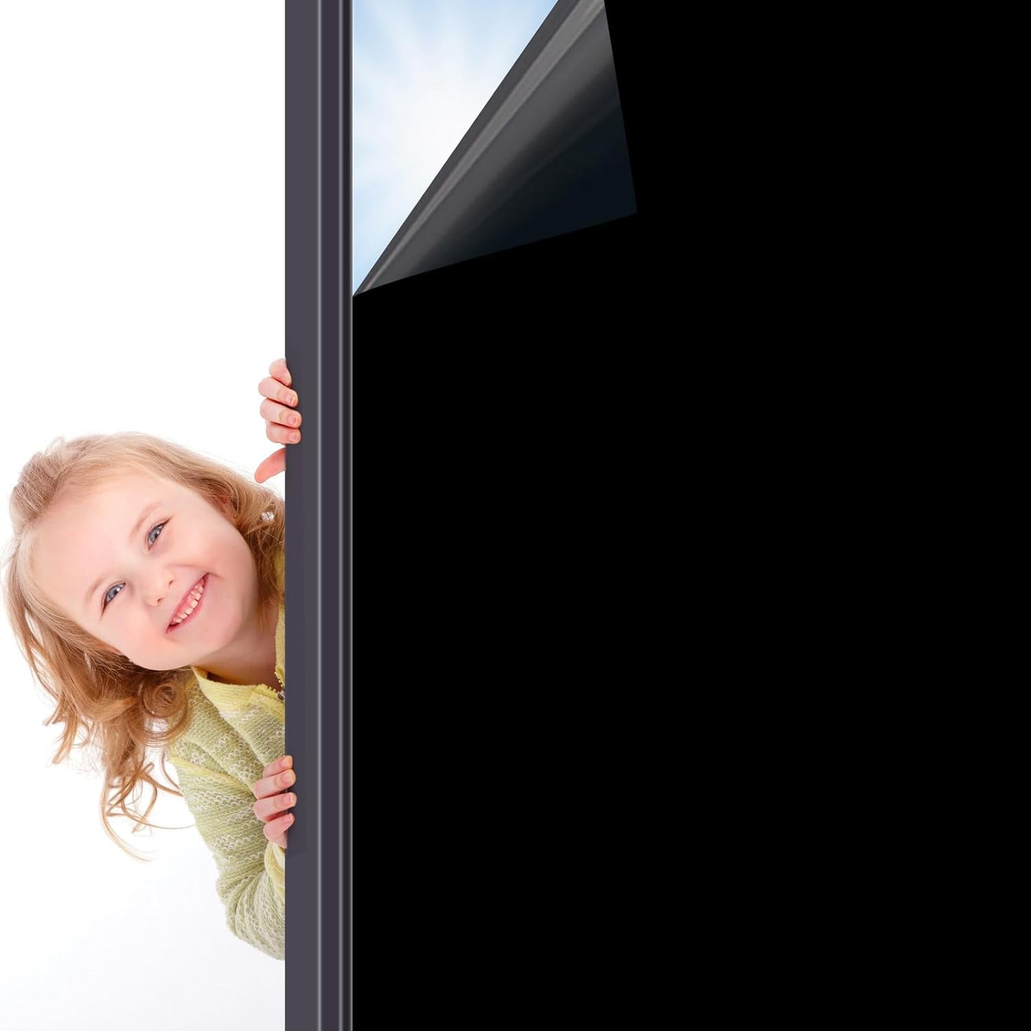 BICIDO-Blackout Window Film - Static Cling Black Film for Inside ...