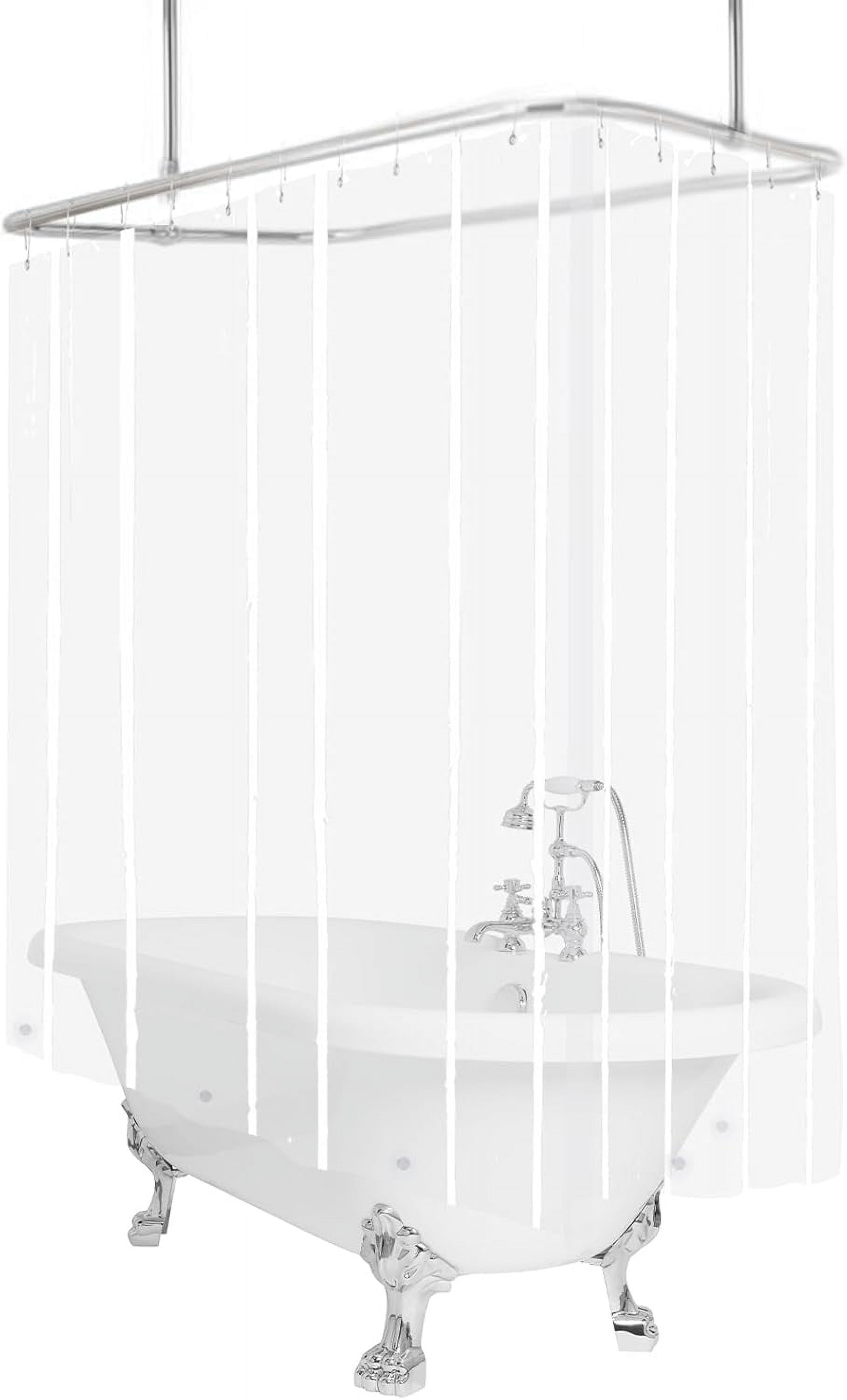 BICIDO-Clear Extra Wide Shower Curtain Liner 108''Wx70''L Inch for ...