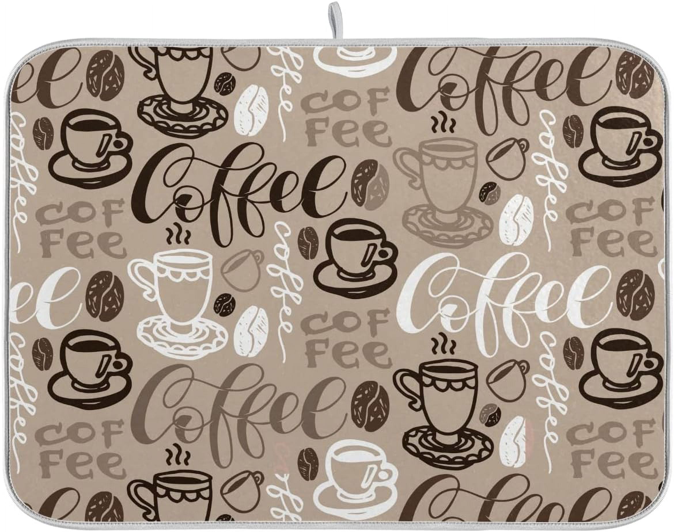BICIDO-Coffee Mat Coffee Cup Drying Mat Coffee Maker Mat for Counter ...