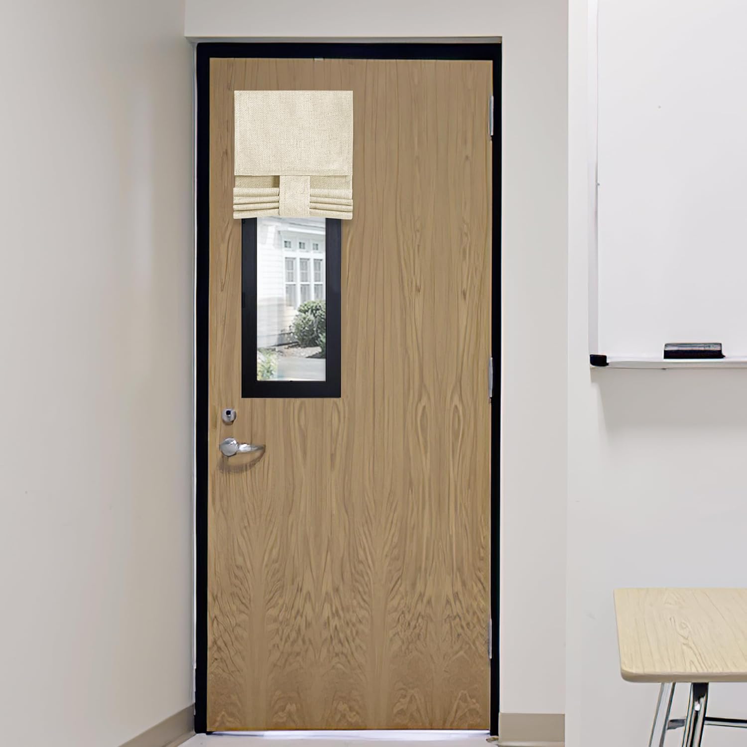 BICIDO-Door Panel Curtain, 8x36 inch, Beige, Blackout, Classroom Door ...