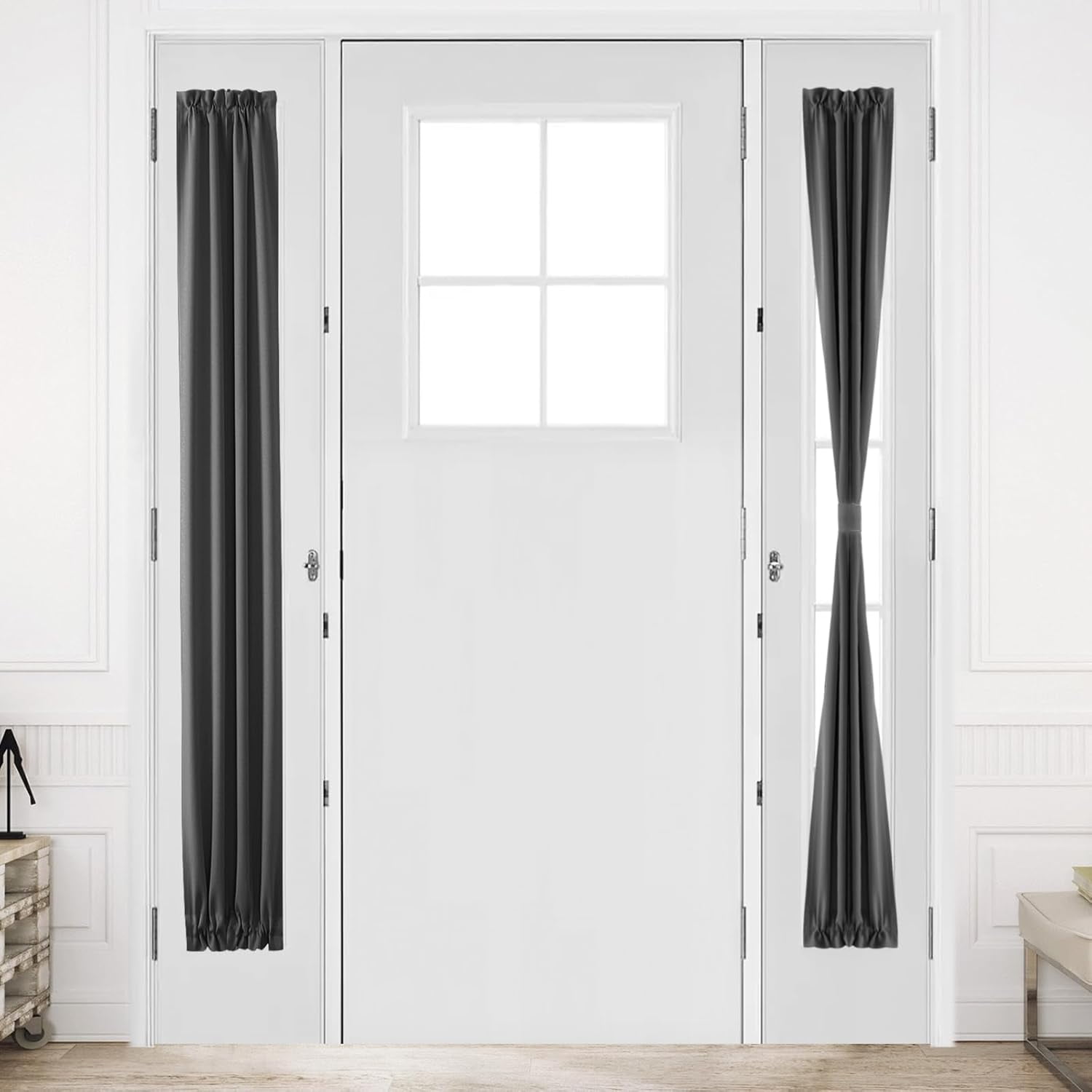 BICIDO-French Door Curtain - Rod Pocket Thermal Blackout Panel for ...